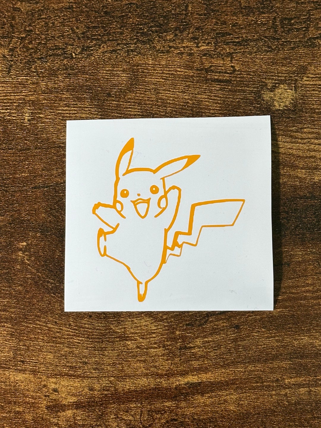 Happy Jumping Pikachu Vinyl Decal (choose the Size, Choose the Color ...