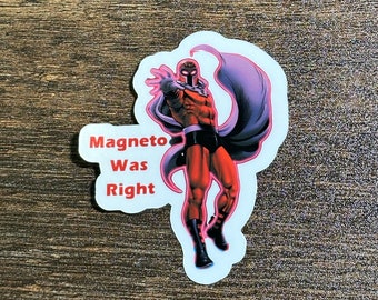 Magneto Was Right Sticker - Etsy
