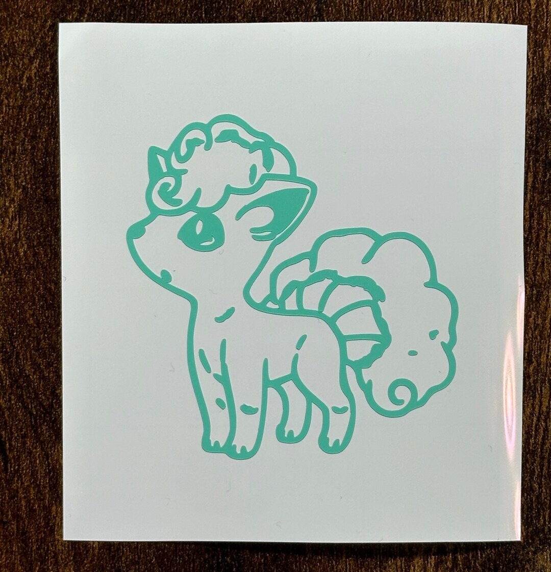 Alolan Vulpix Vinyl Decal (choose the Size, Choose the Color) - Etsy