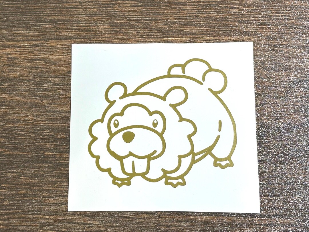 Bidoof Vinyl Decal (choose the Size, Choose the Color) - Etsy