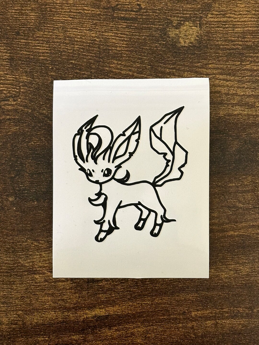 Leafeon Vinyl Decal choose the Size, Choose the Color - Etsy