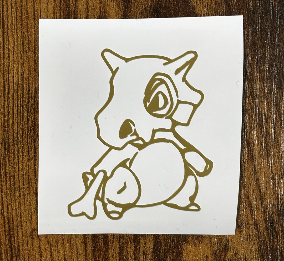 Cubone Vinyl Decal (choose the Size, Choose the Color) - Etsy