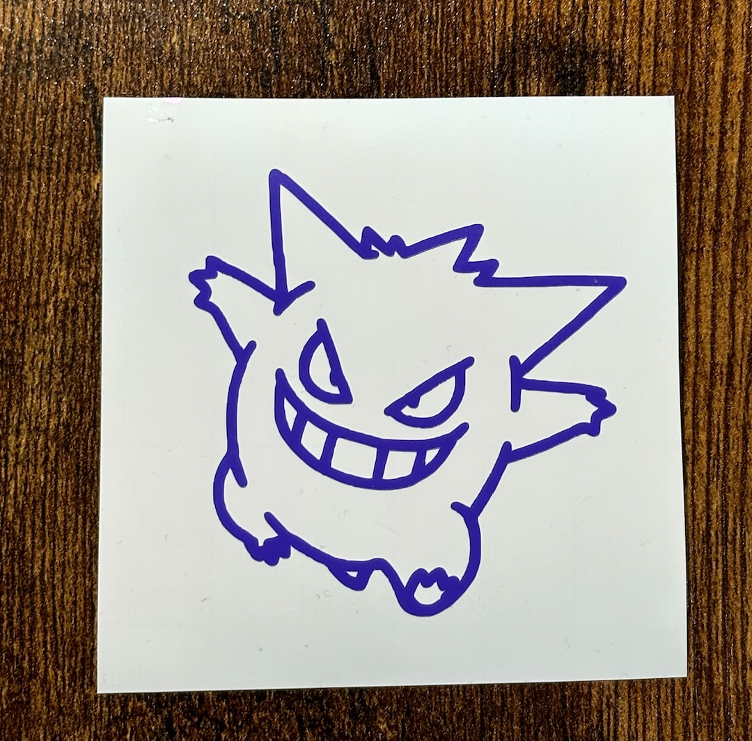Gengar Vinyl Decal (choose the Size, Choose the Color) - Etsy