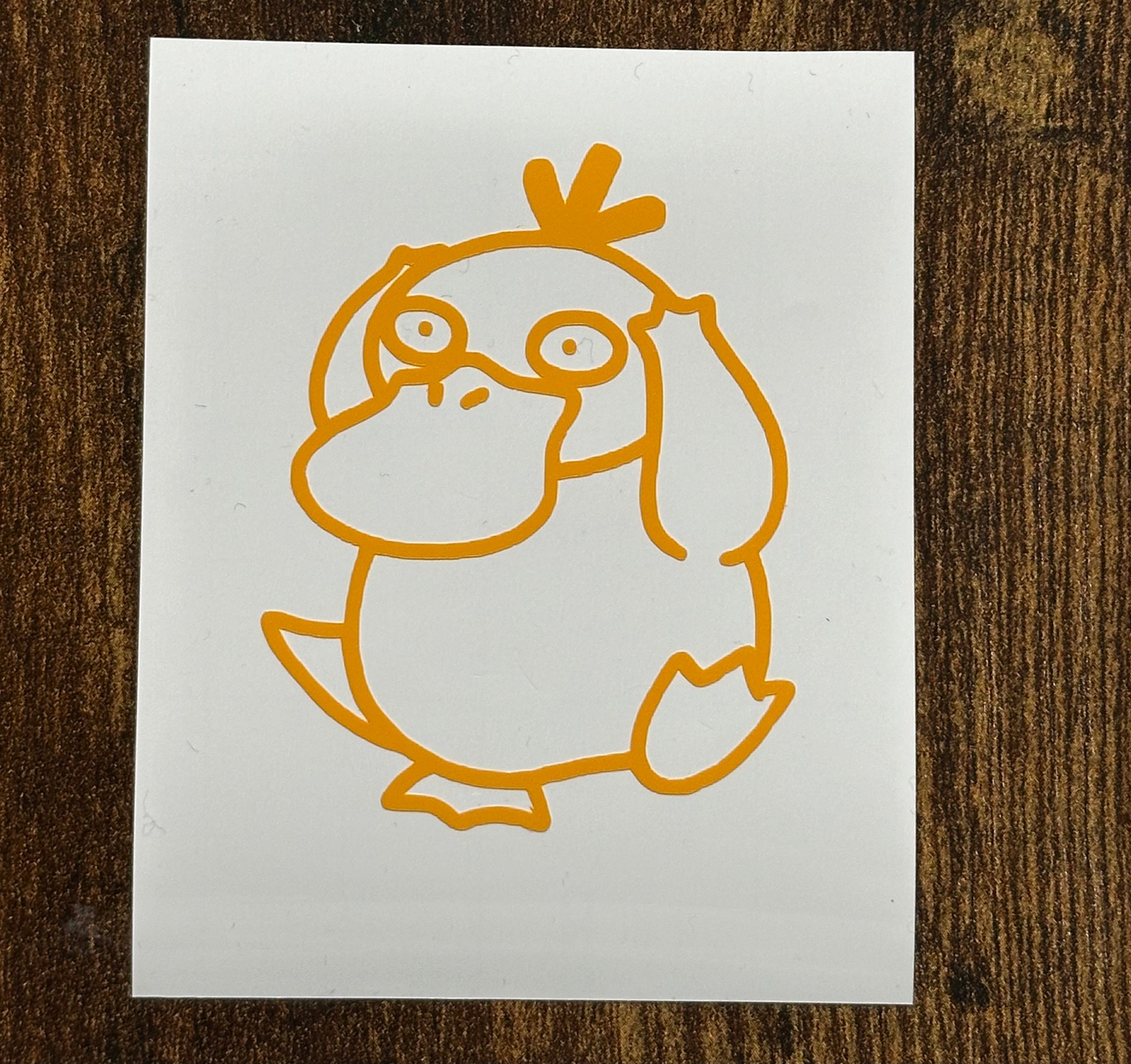Psyduck Vinyl Decal choose the Size, Choose the Color - Etsy