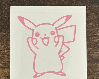 Pikachu Vinyl Decal - Etsy
