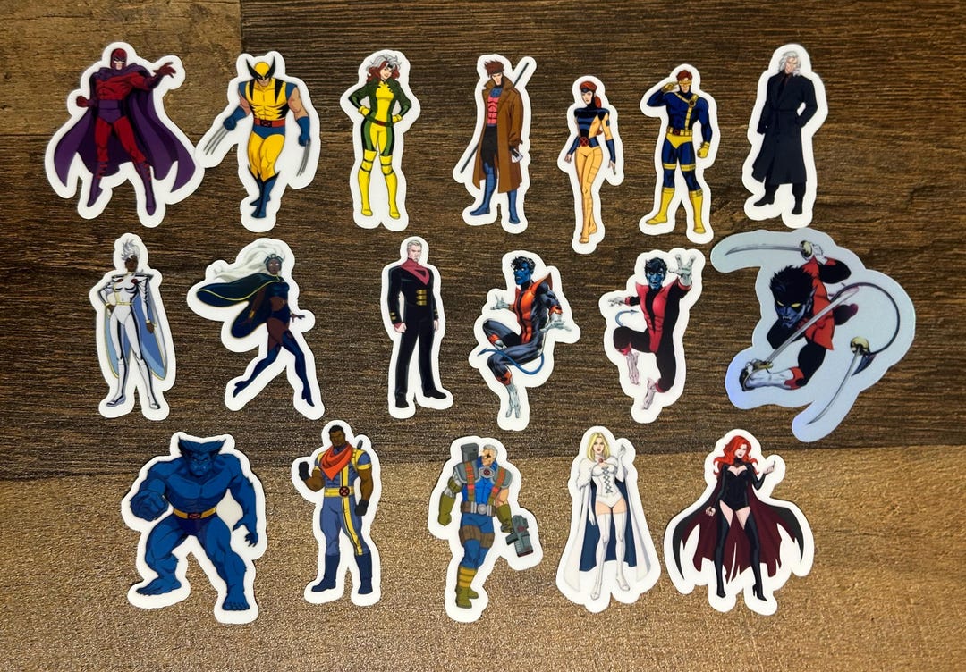 Xmen Vinyl Stickers (choose Your Character, Choose Your Size) - Etsy