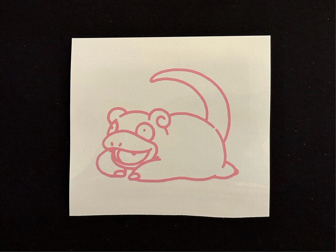 Slowpoke Vinyl Decal choose the Size, Choose the Color - Etsy