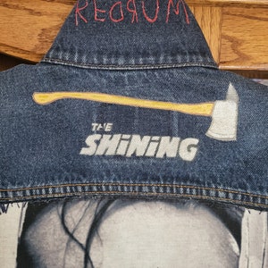 Unique "the Shining" Themed Upcycled Levi's Denim Jacket - Etsy