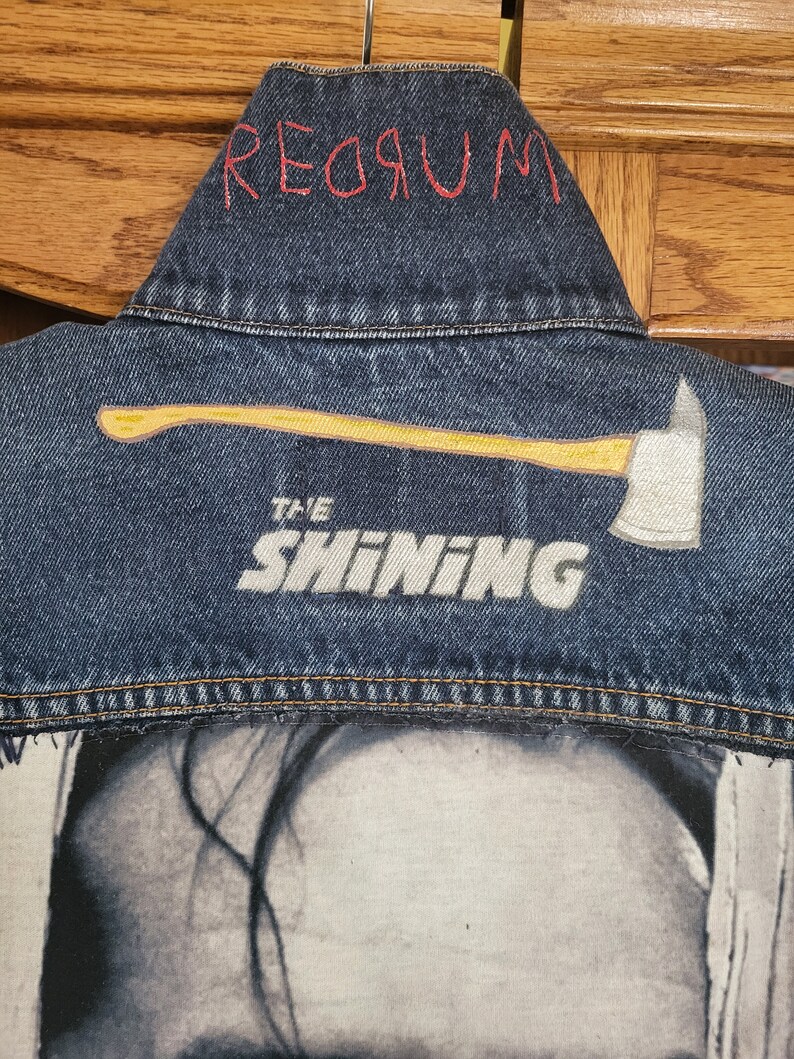 Unique "the Shining" Themed Upcycled Levi's Denim Jacket - Etsy