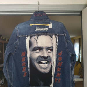 Unique "the Shining" Themed Upcycled Levi's Denim Jacket - Etsy