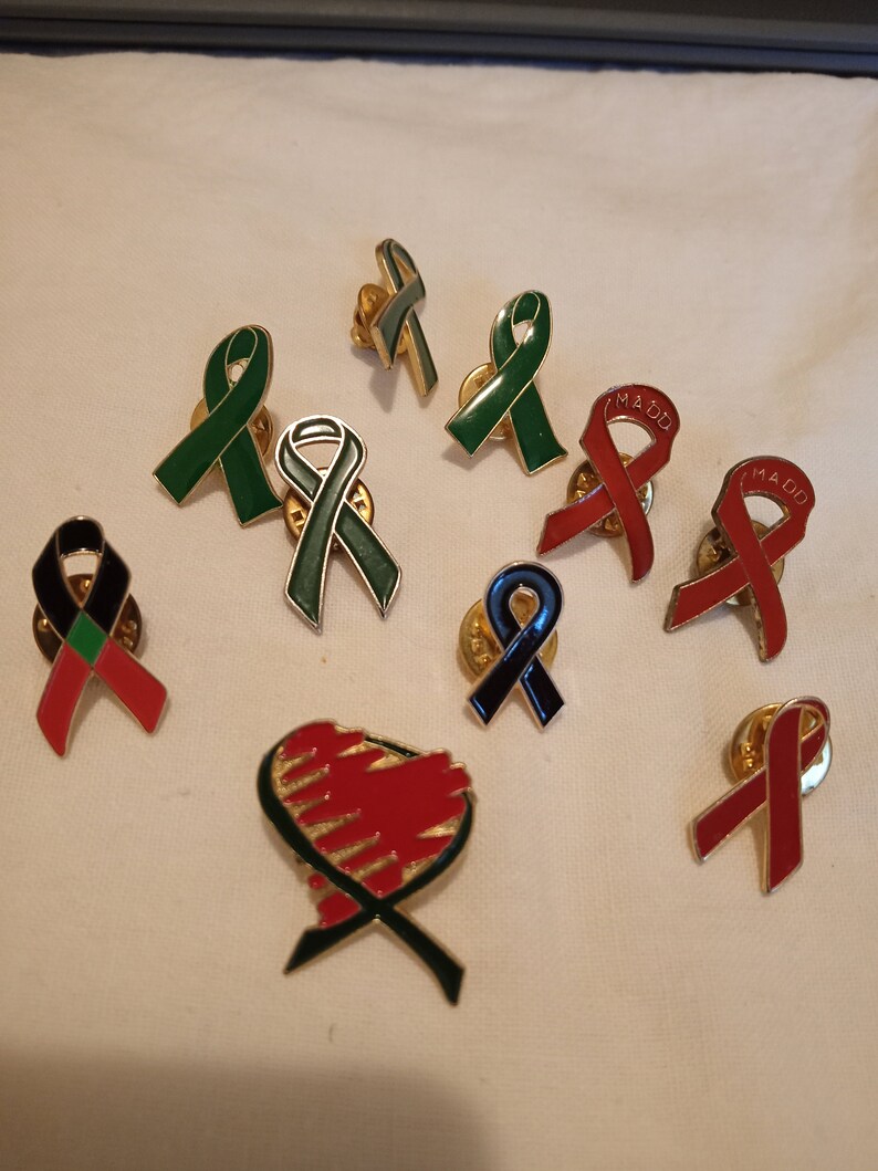 Cancer Awareness Survivor Pin Lot. 10 Pcs.14 - Etsy