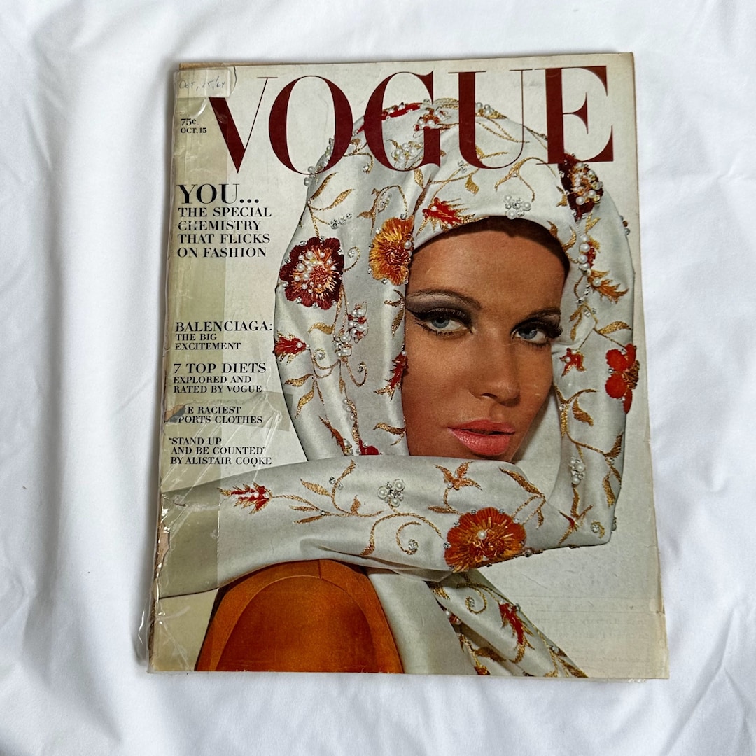 Vogue Magazine October 15, 1964 Veruschka Irving Penn Mod Fashion ...