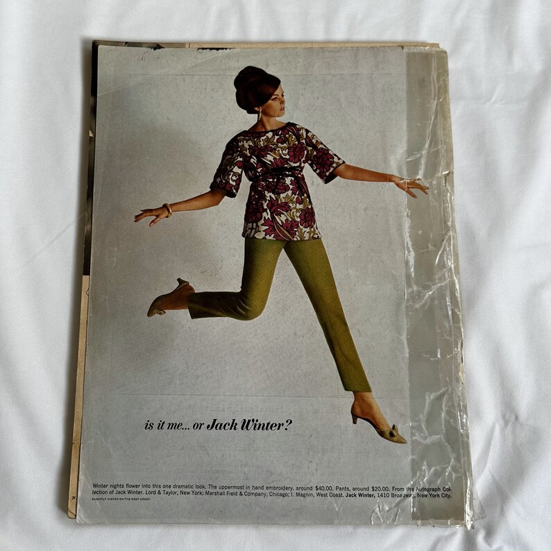 Vogue Magazine October 15, 1964 Mod Fashion Audrey Hepburn - Etsy