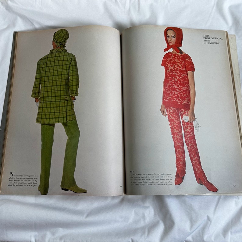 Vogue Magazine October 15, 1964 Mod Fashion Audrey Hepburn - Etsy