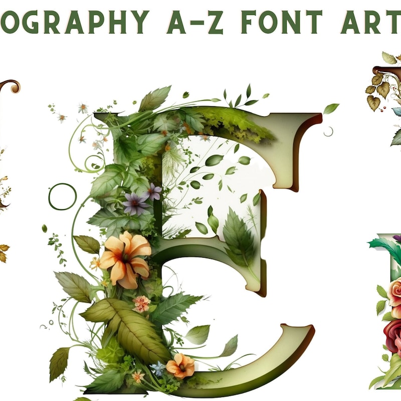 Digital Alphabet - Etsy