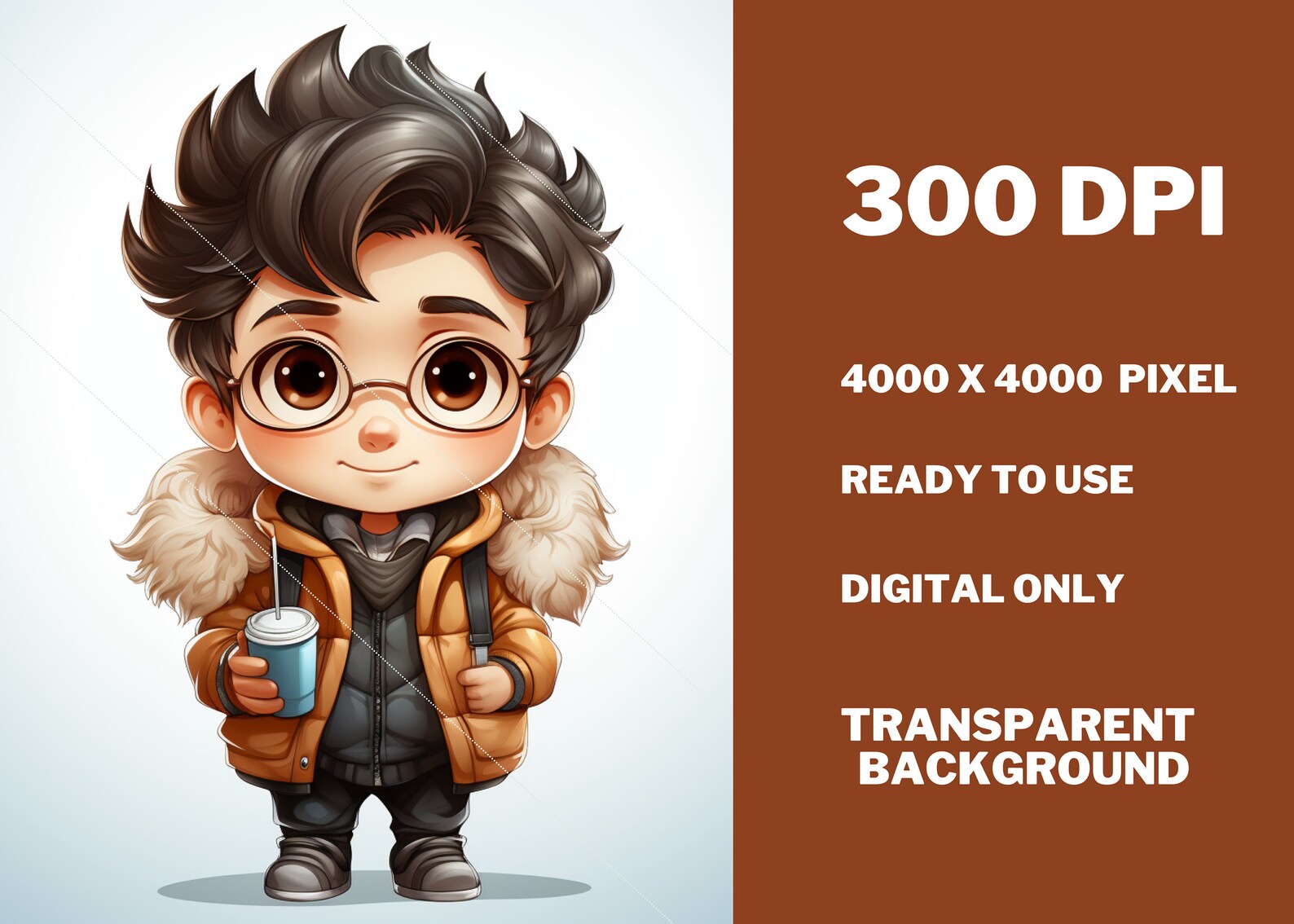 Chinese Chibi Clipart, Cute Classic Little Boy, Vintage Boy, Cute ...