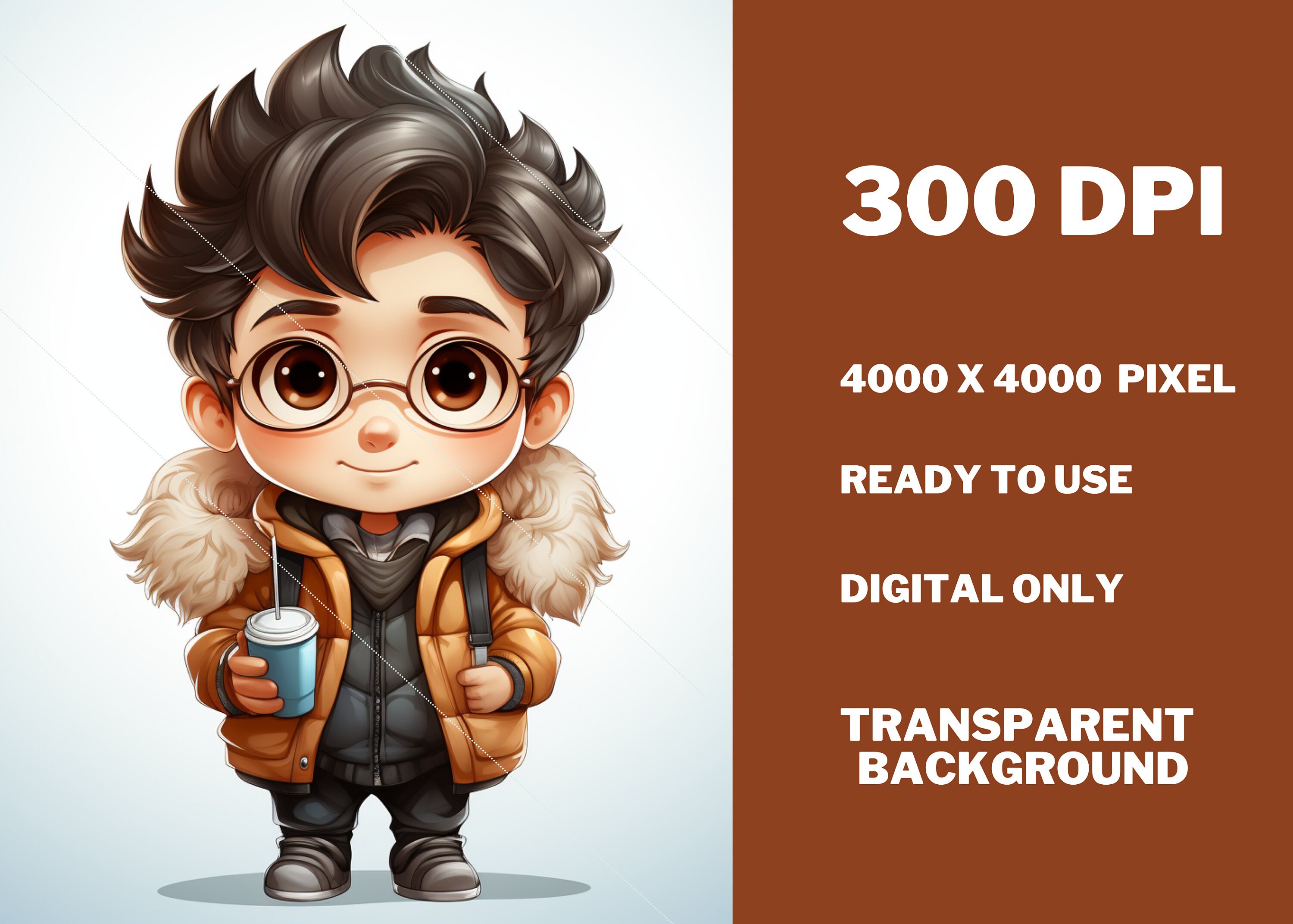 Chinese Chibi Clipart, Cute Classic Little Boy, Vintage Boy, Cute ...