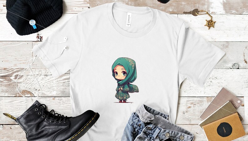 Western Girl Chibi Clipart Bundle Cute Classic Little Girl - Etsy