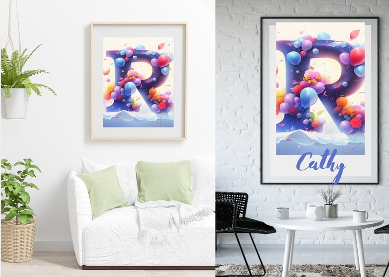 Alphabet R Balloon Png, Letters R Clipart, Digital Print,bday ...