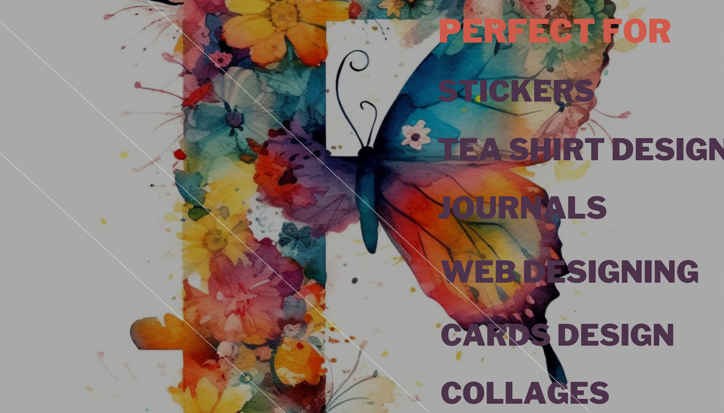Alpha Butterfly Rainbow Png, 26 Floral Letters Clipart, Digital Art ...