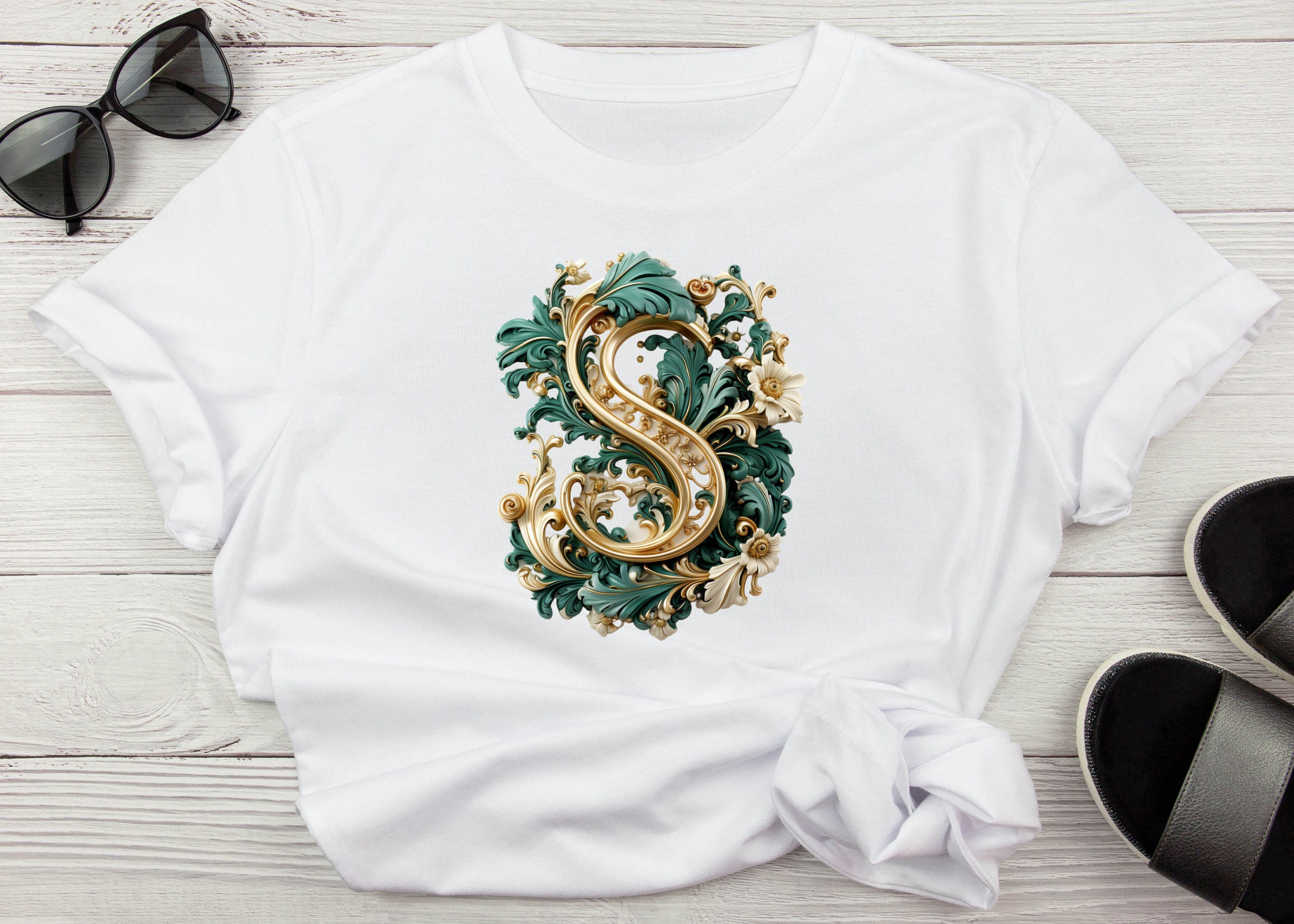 Gold Metallic Printable Alphabet Letter S Commercial Use Fonts - Etsy