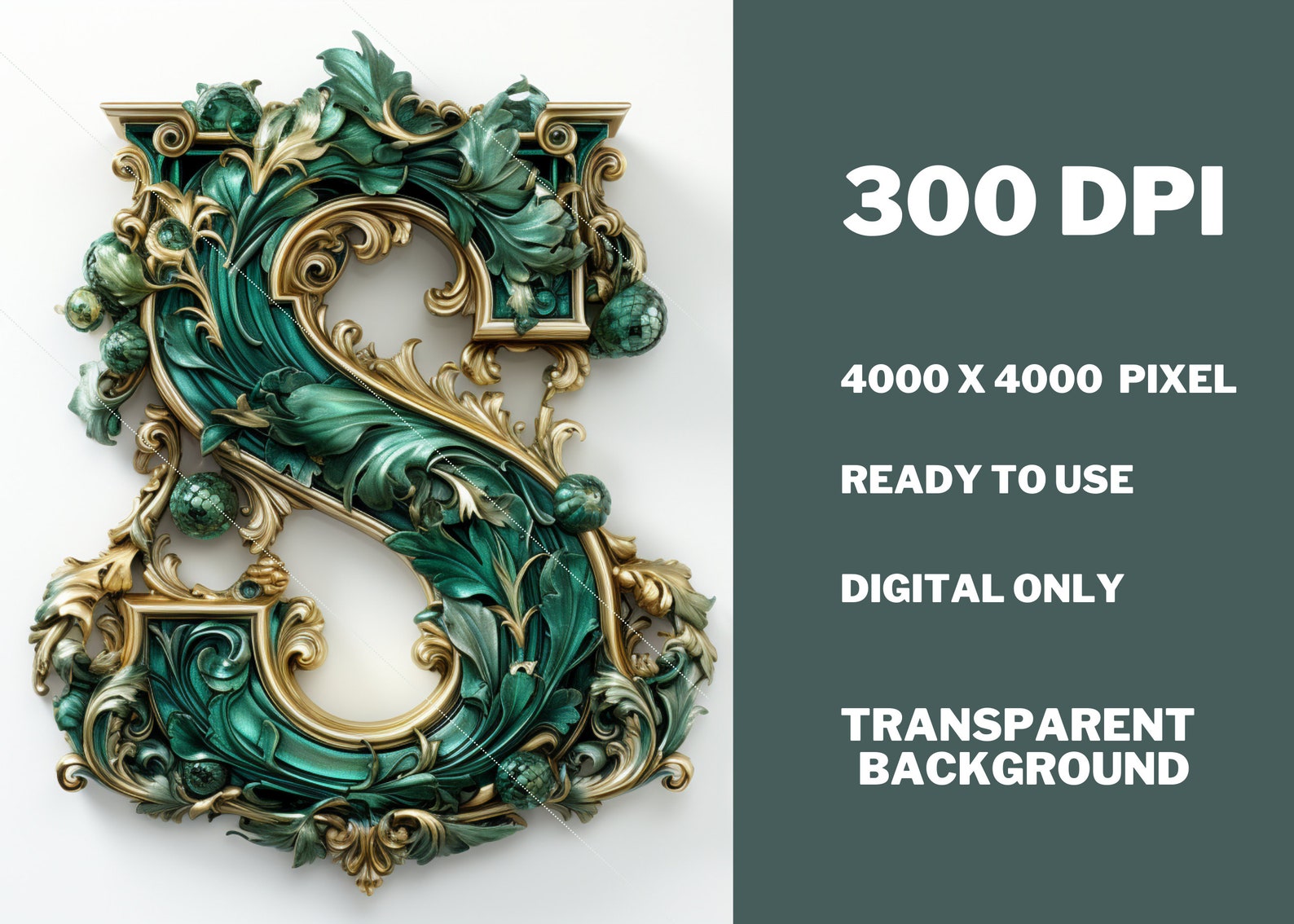 Gold Metallic Printable Alphabet Letter S Commercial Use Fonts Monogram ...