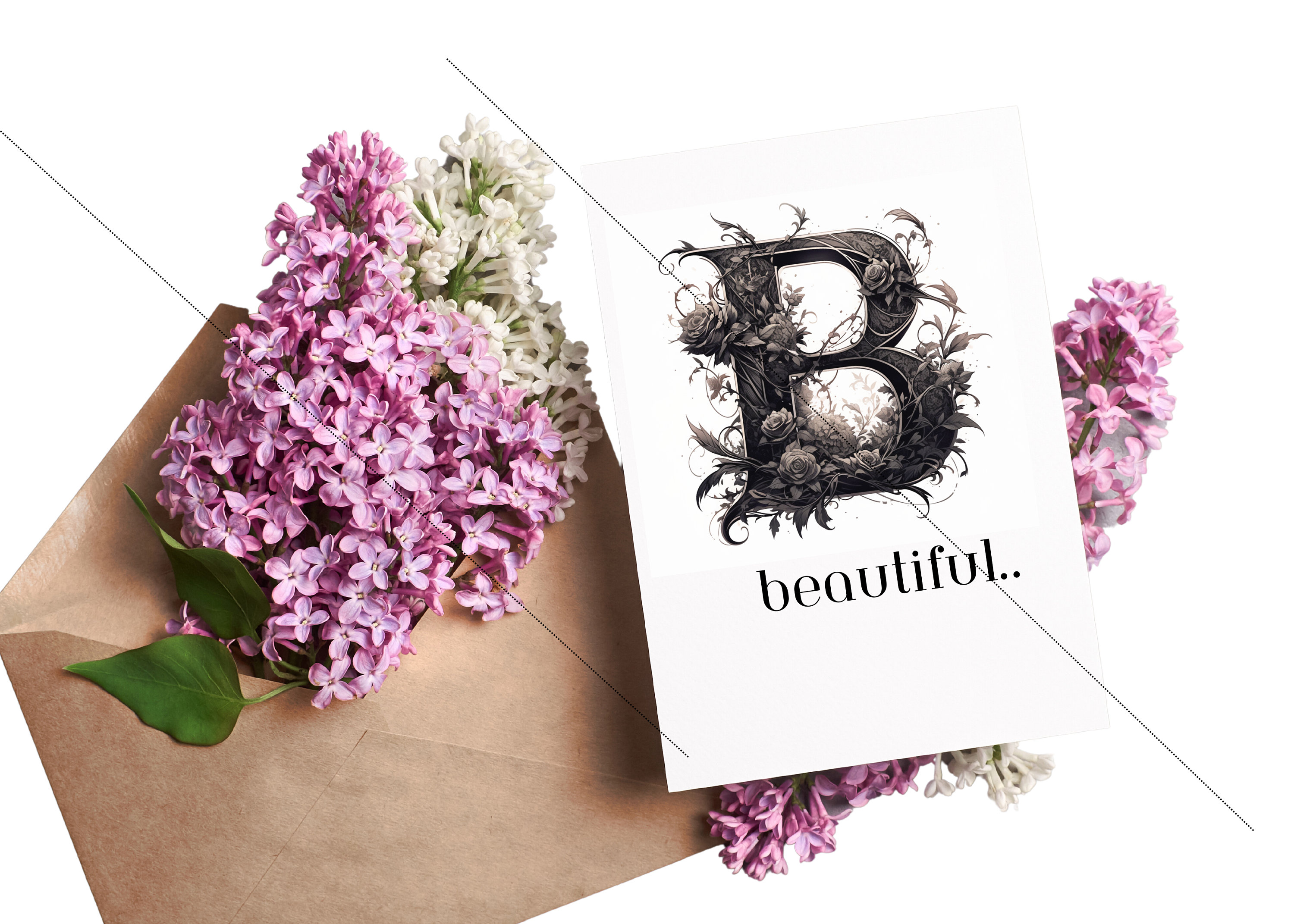 Gothic Rose PNG Antique Letters for Commercial Use Font Bundles ...