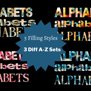 Modern Doodle Alphabet PNG, Alphabet Letters PNG Bundle, Hand Drawn ...