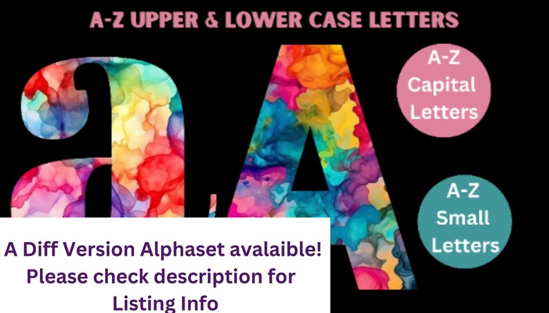 Alphabet Floral Vines Png, 26 Floral Letters Clipart,2 Sets Digital ...