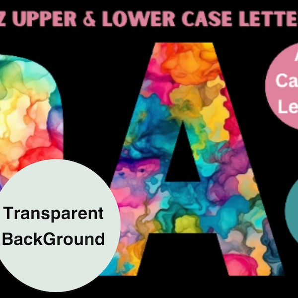 Floral Alphabet Watercolor - Etsy