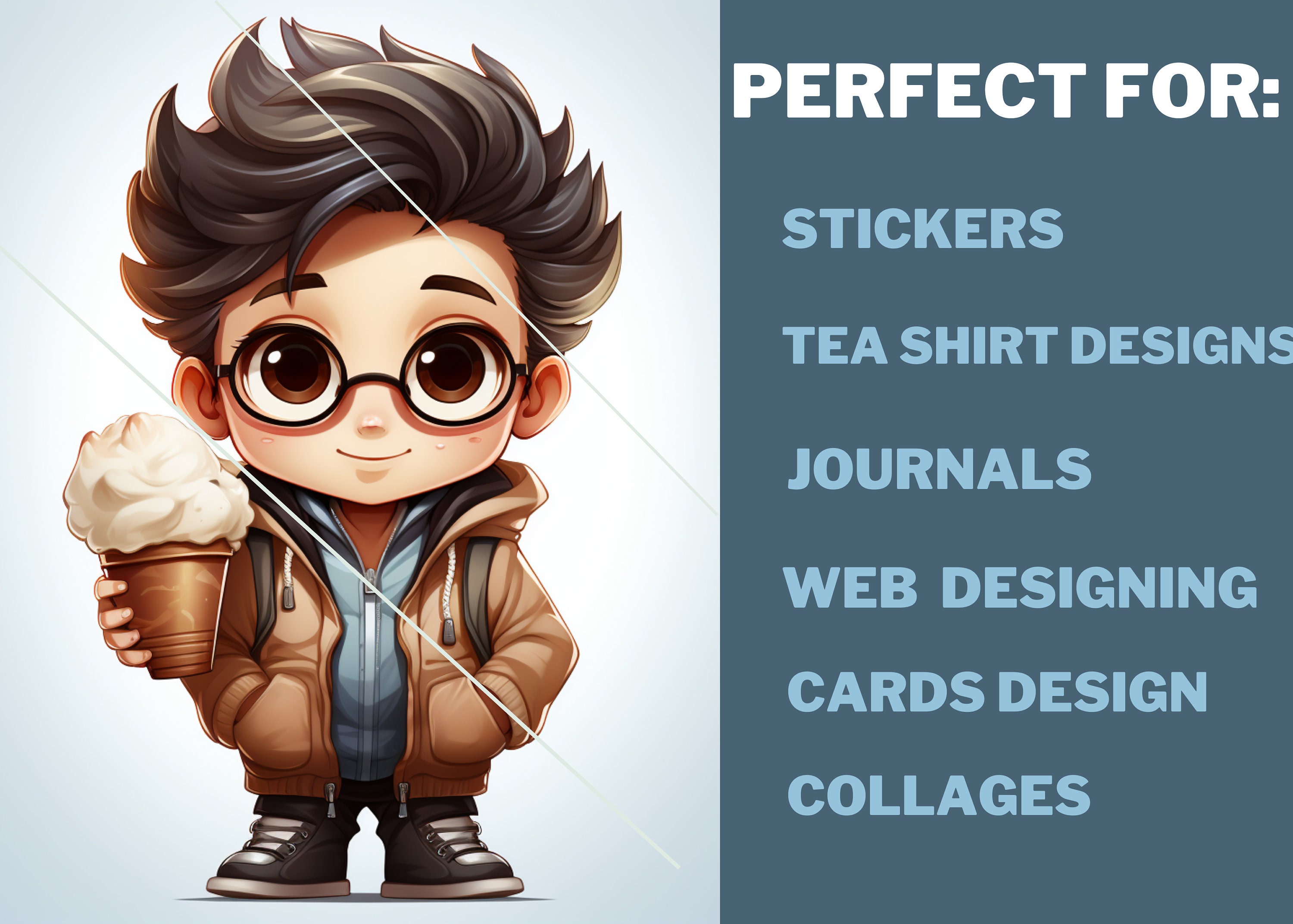 Chinese Chibi Clipart, Cute Classic Little Boy, Vintage Boy, Cute ...