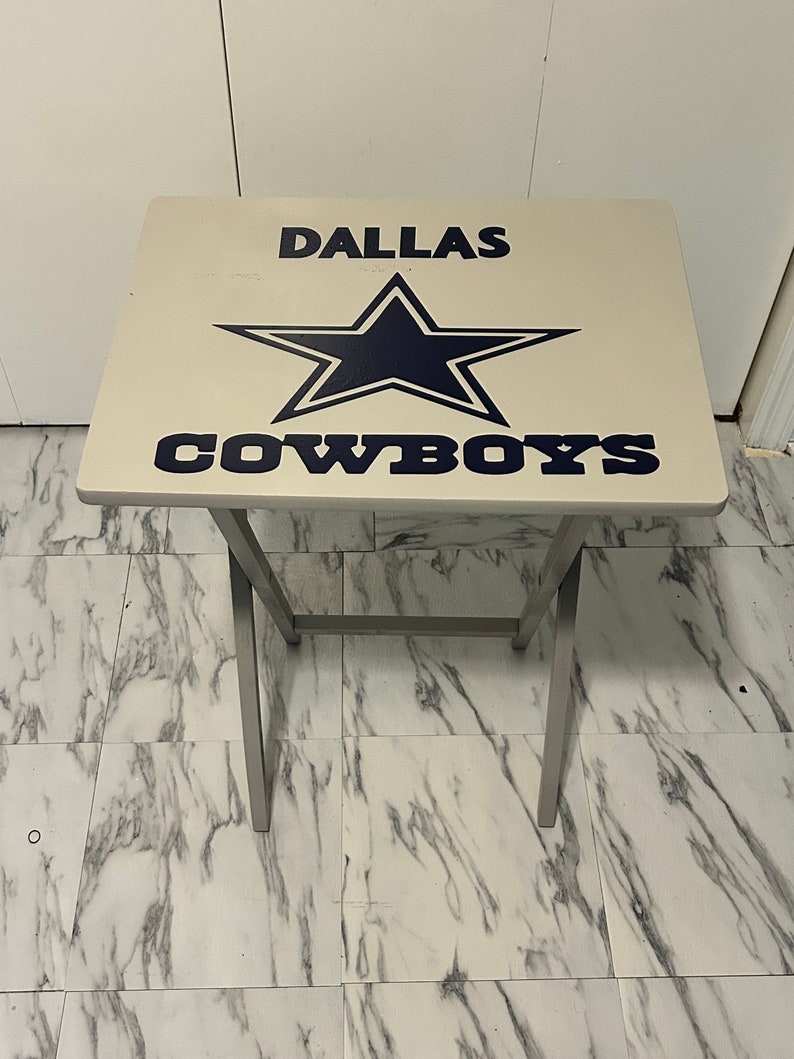Dallas Cowboys Folding Tray Table - Etsy