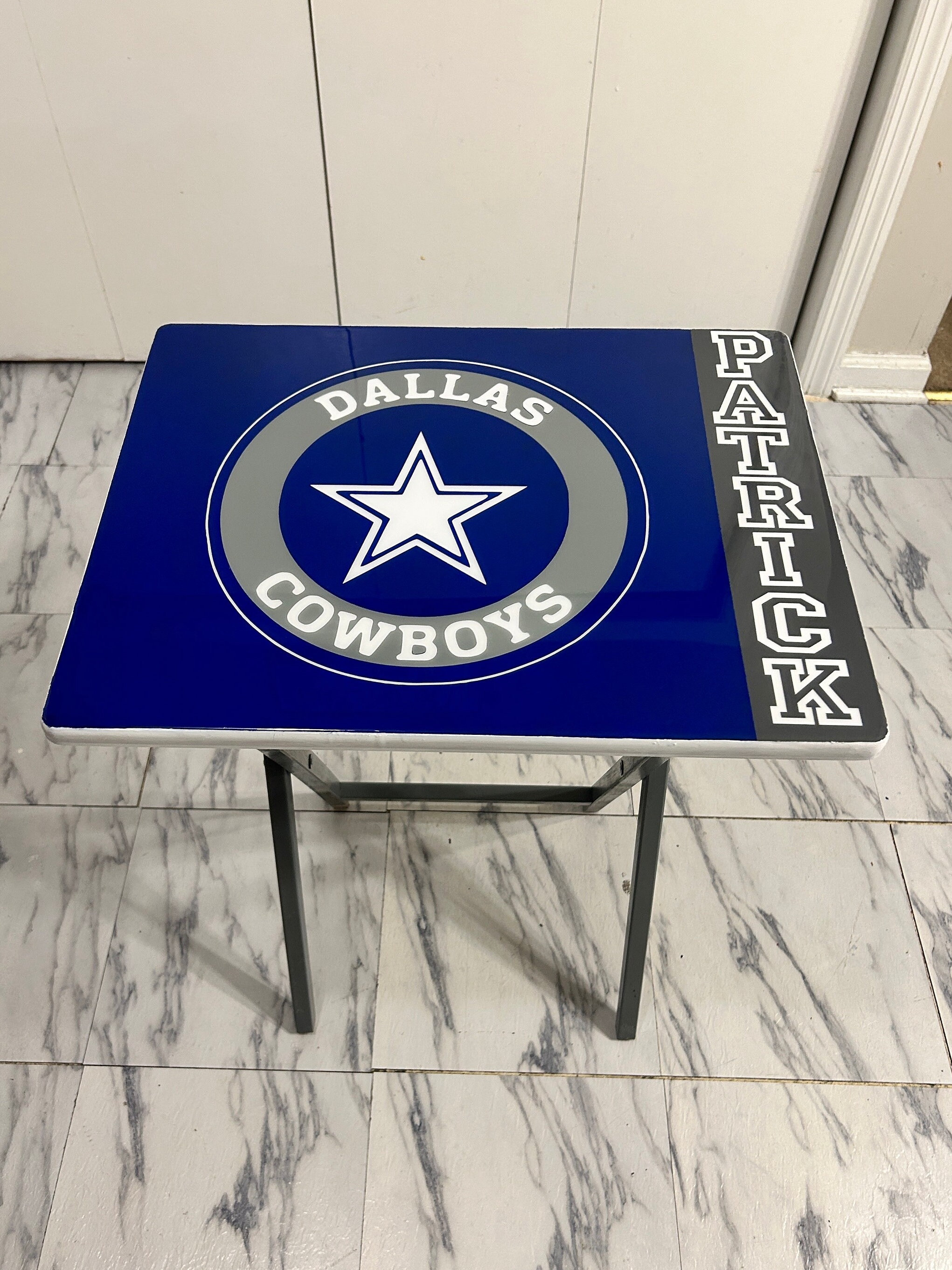 Dallas Cowboys Folding Tray Table - Etsy