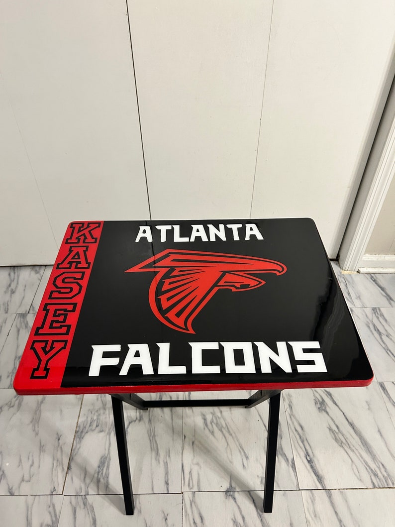 Atlanta Falcons Folding TV Tray Table - Etsy
