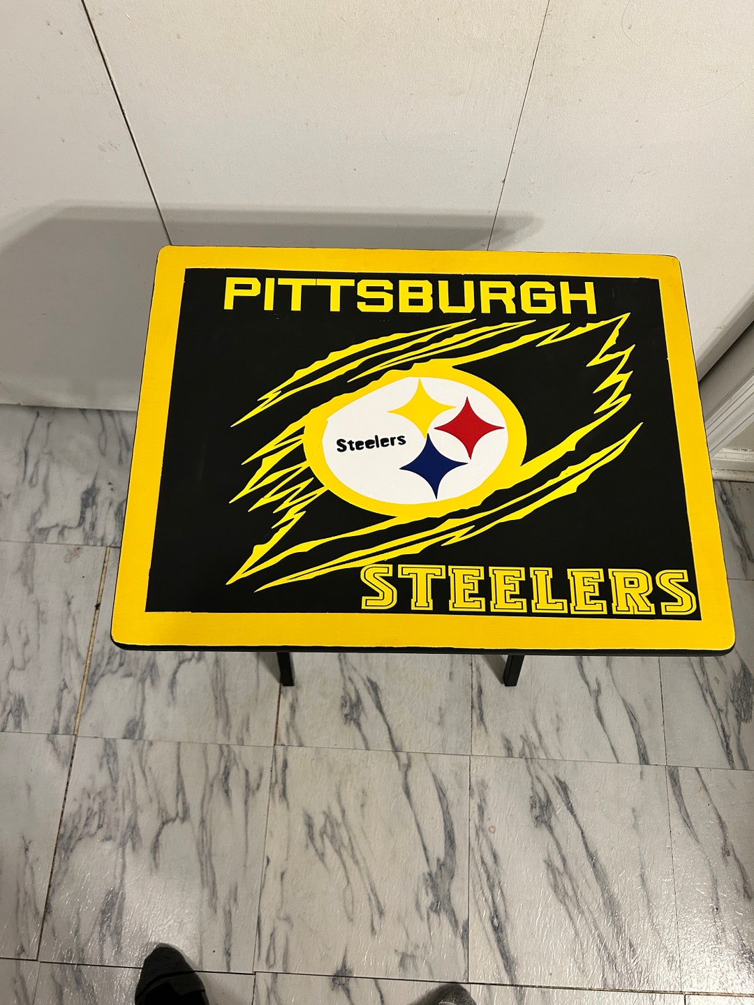 Pittsburgh Steelers Folding Tray Table - Etsy