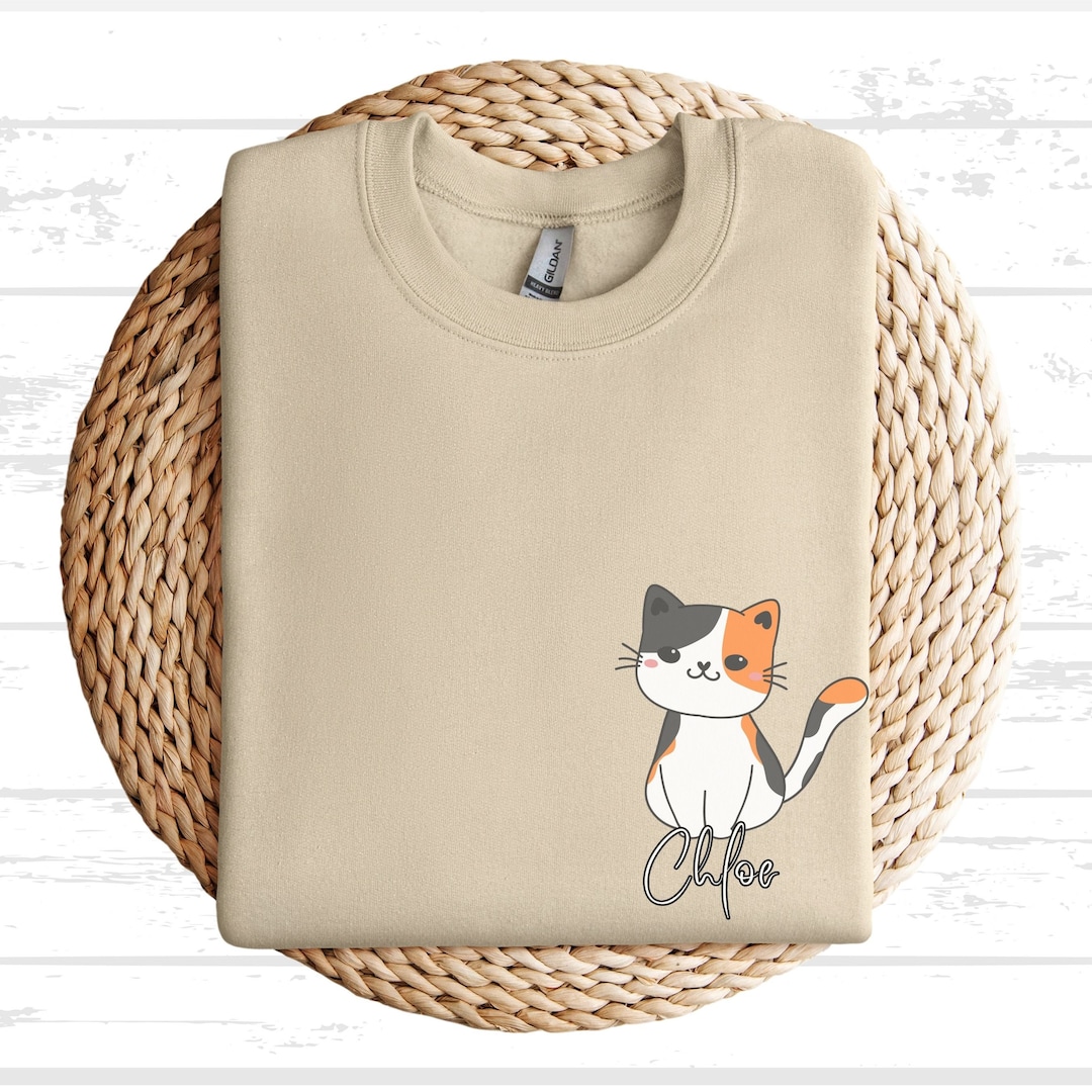 Custom Calico Cat Sweatshirt, Funny Calico Lover Shirt, Cute Cat Shirt ...