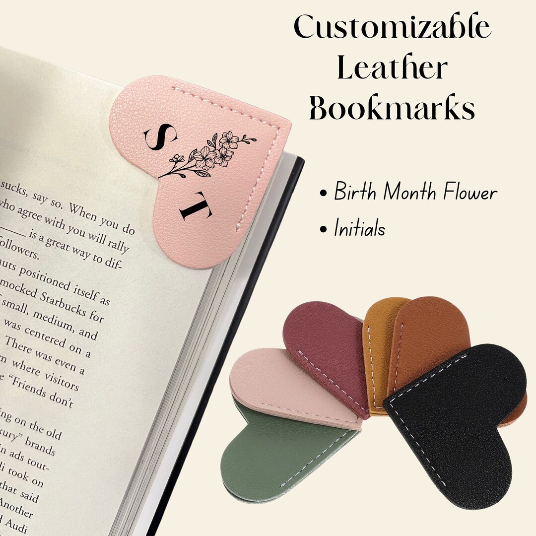 Custom Birth Flower Corner Bookmark Gift for Bestfriend Personalized ...