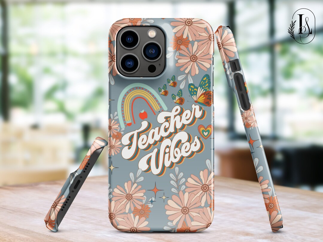 Retro Teacher iPhone Case, Cute Teacher iPhone Case, Teacher Life ...