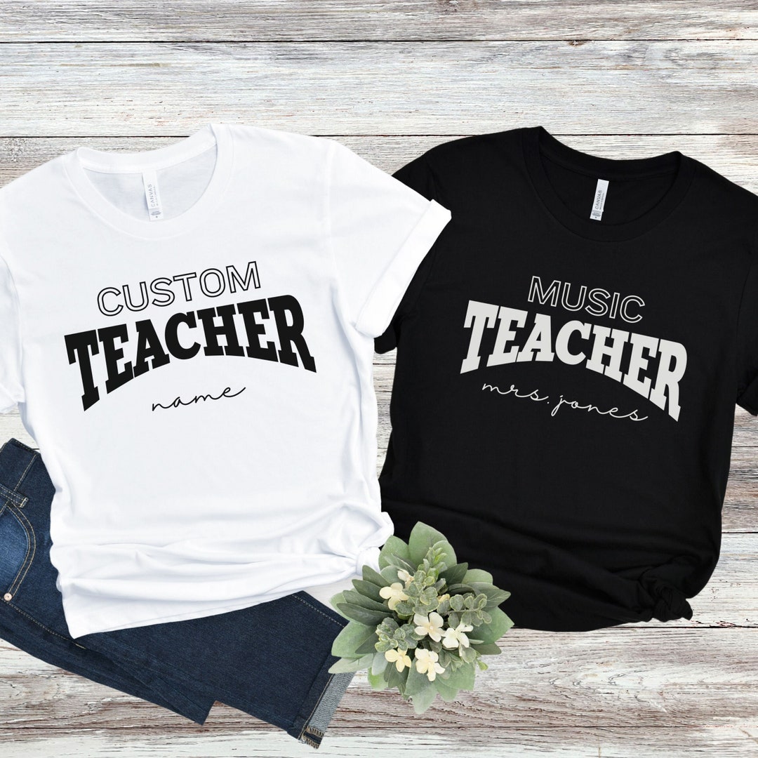 Custom Teacher Shirt Mrs Teacher Last Name Shirt Cute Appreciation