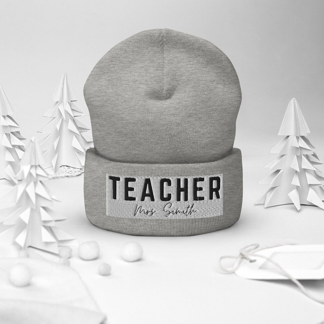 Custom Teacher Appreciation Gift, Embroidered Teacher Name Hat, Unique ...