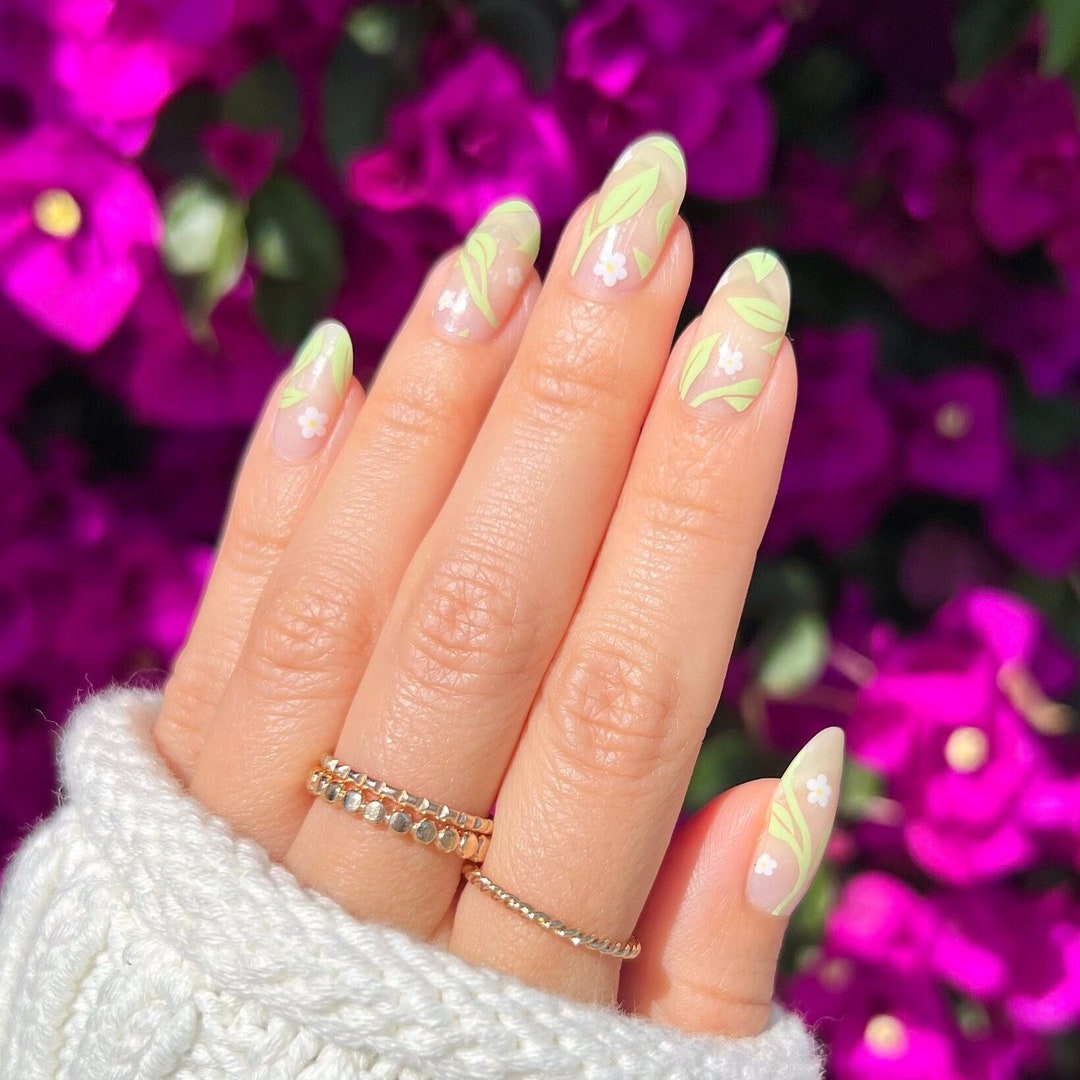 Garden Delight Nail Wraps | Flower Floral Spring Nail Polish Wraps ...