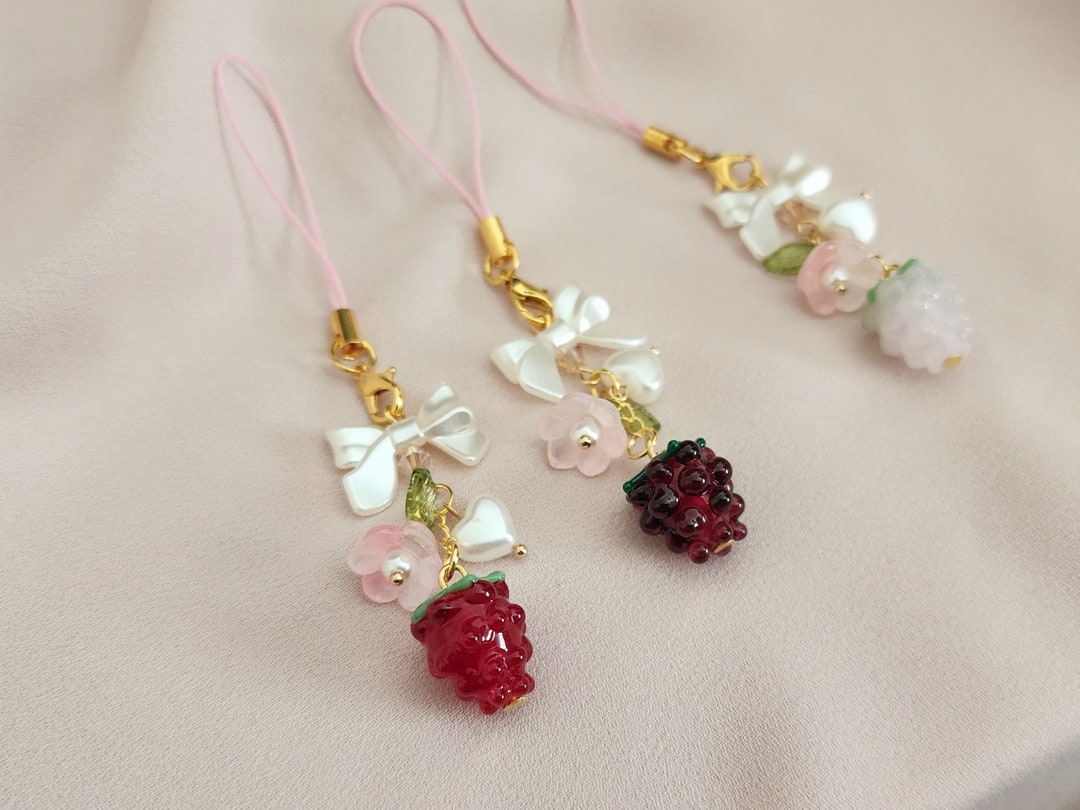 Rasberry Keychain/earpod Charm/phone Charms/women Accessories ...