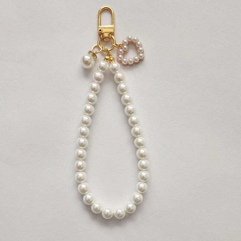 Pearl Key Chain - Etsy