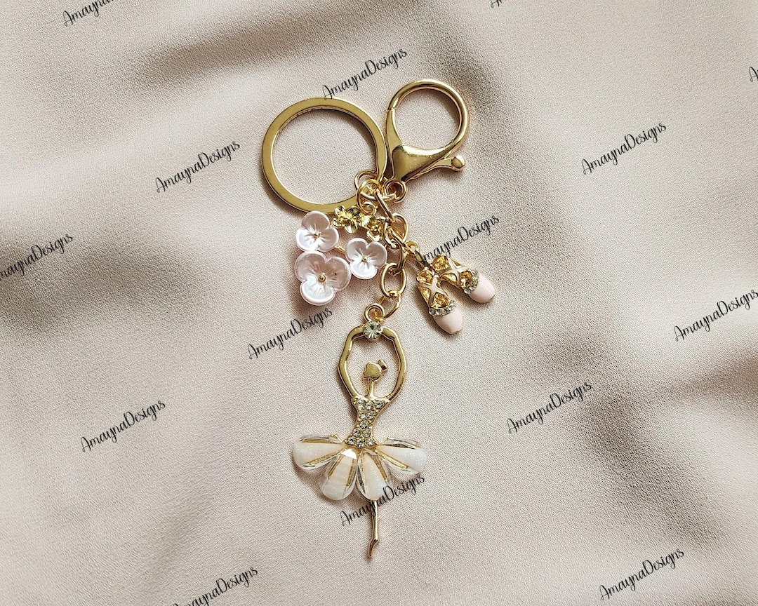 Ballerina Keychain/girl Charms/cute Keychains/princess/girls Tutu ...