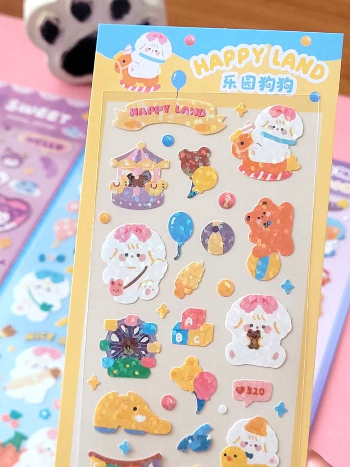 Shiny and Cute Cartoon Stickers / Kawaii and Friendly / - Etsy