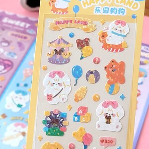 Shiny and Cute Cartoon Stickers / Kawaii and Friendly / - Etsy