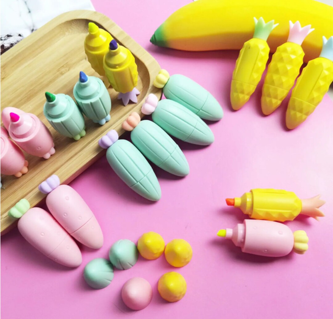 Mini Highlighter Set, 6 Colors, School Office Home Supplies, Easy to ...