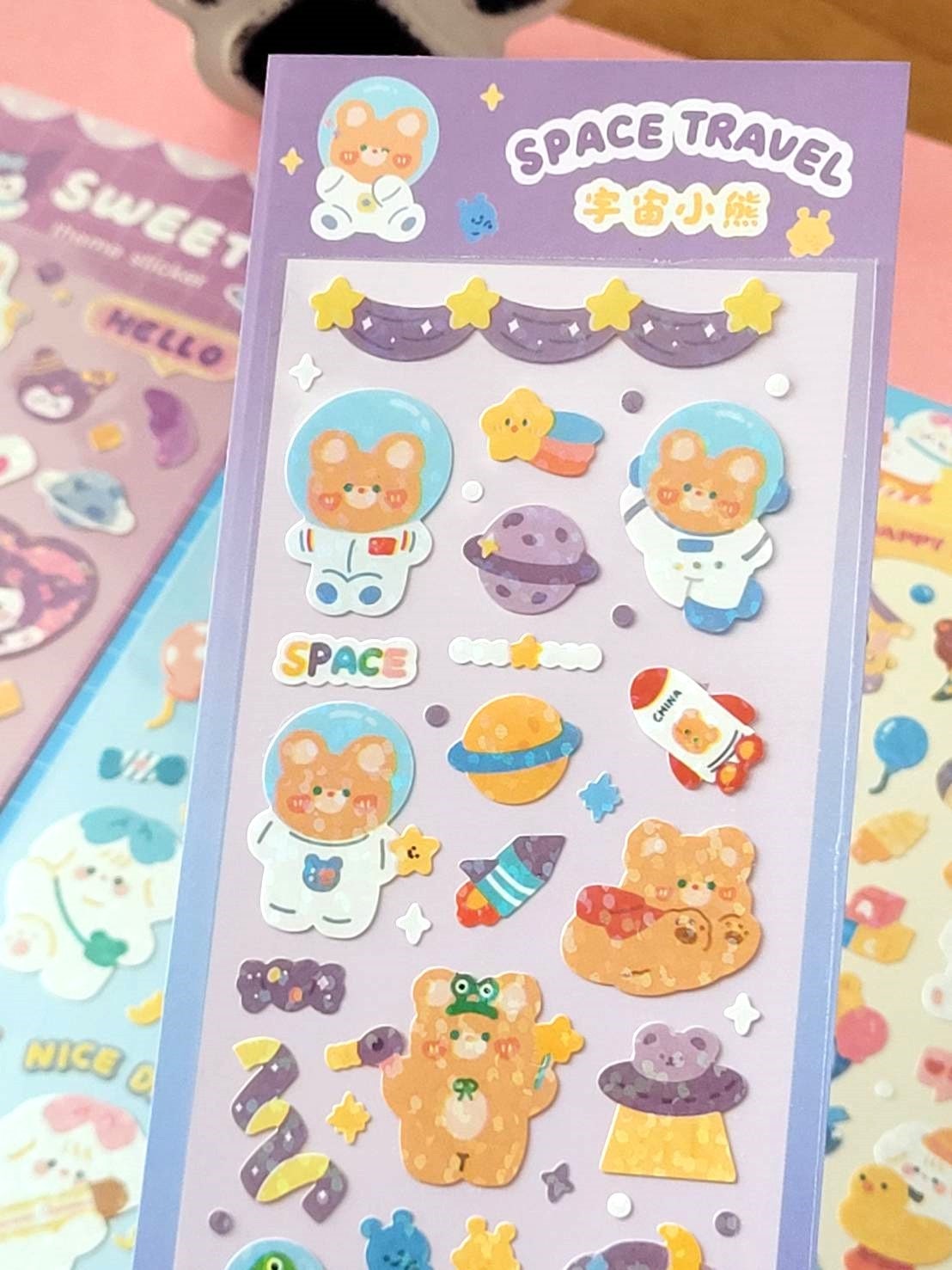 Shiny and Cute Cartoon Stickers / Kawaii and Friendly / - Etsy