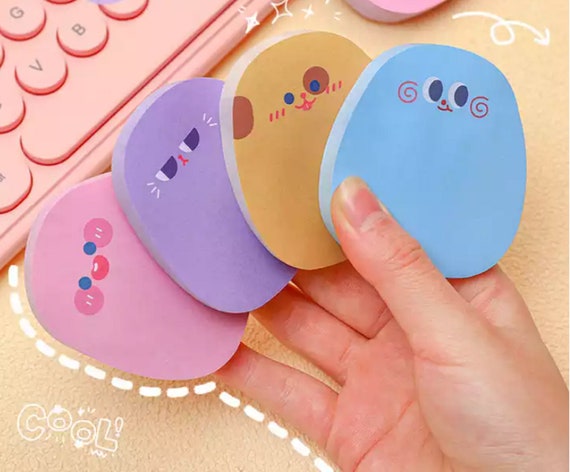 Silly Cute Expressions Sticky Notes / 60 Sheets a Pad / Office - Etsy