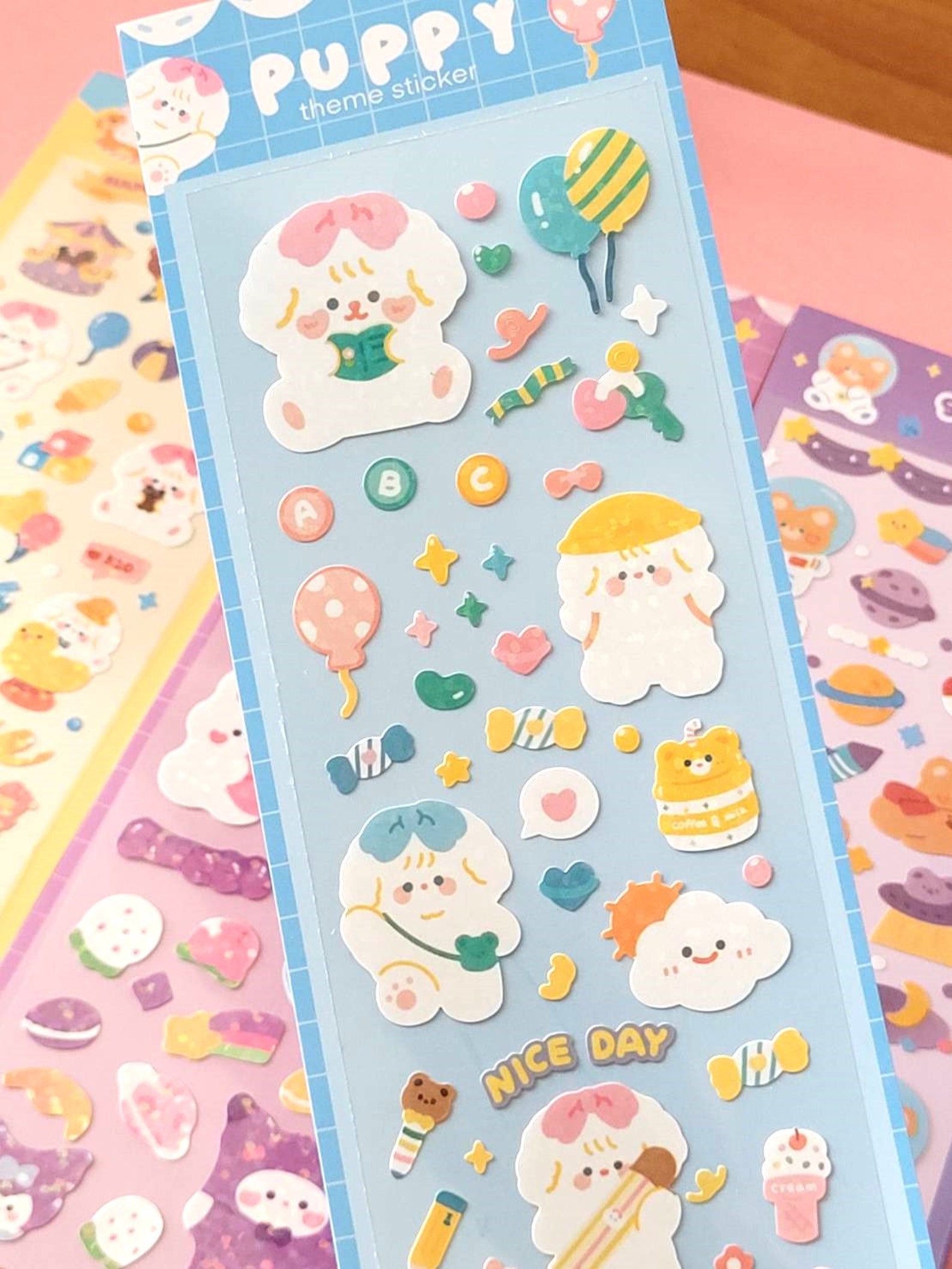 Shiny and Cute Cartoon Stickers / Kawaii and Friendly / - Etsy
